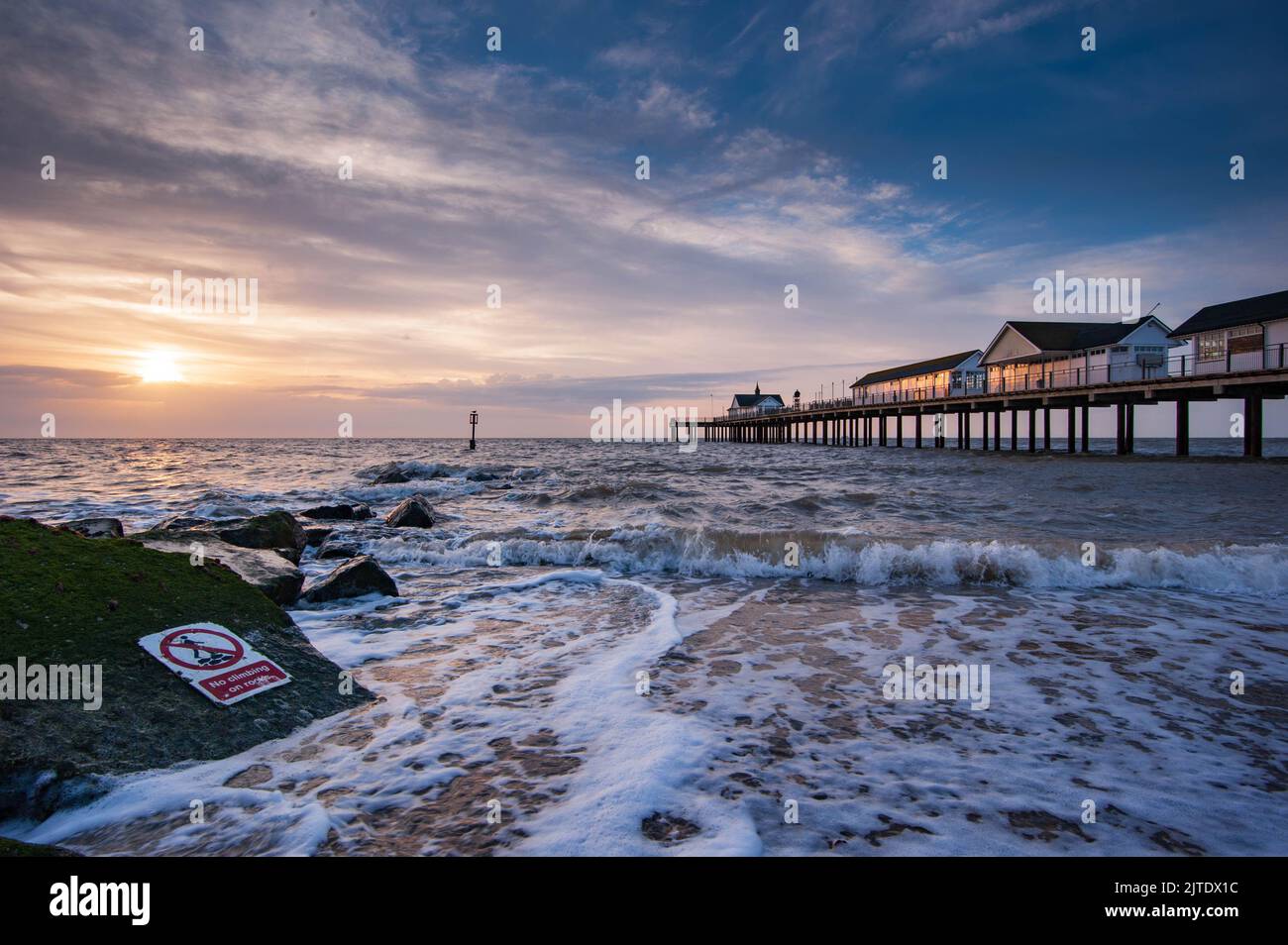 Southwold pier on the Suffolk Coast Stock Photo - Alamy