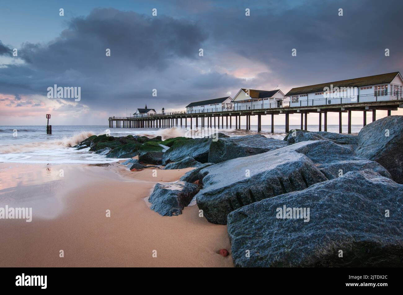 Southwold pier on the Suffolk Coast Stock Photo - Alamy