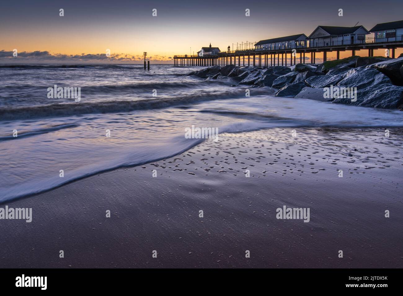 Southwold pier on the Suffolk Coast Stock Photo - Alamy