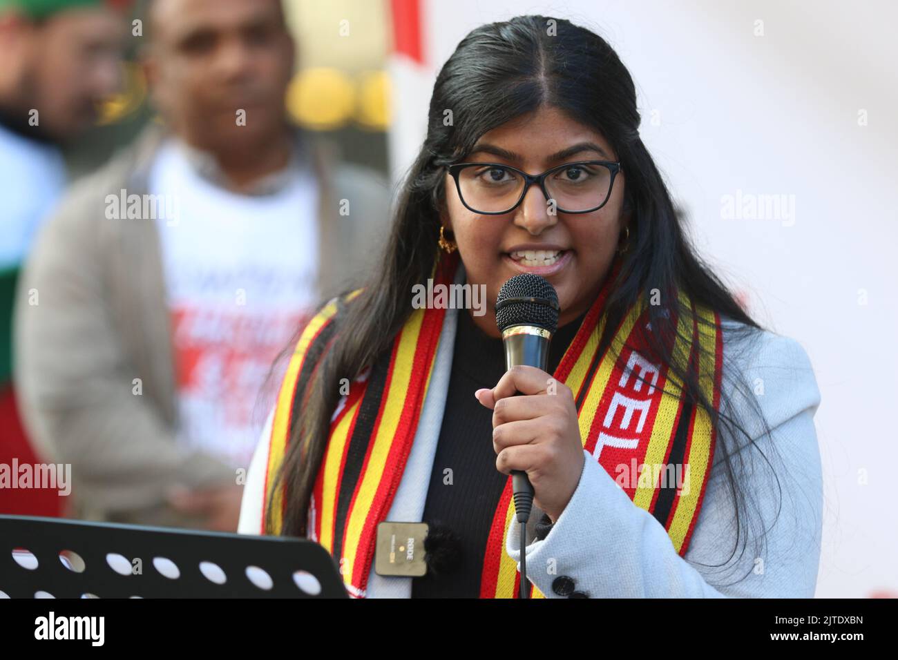 Sydney, Australia. 30th August 2022. Protest at the corner of Martin ...