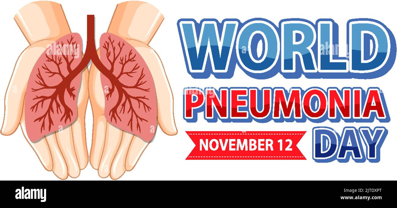 World Pneumonia Day Logo Design illustration Stock Vector Image & Art ...