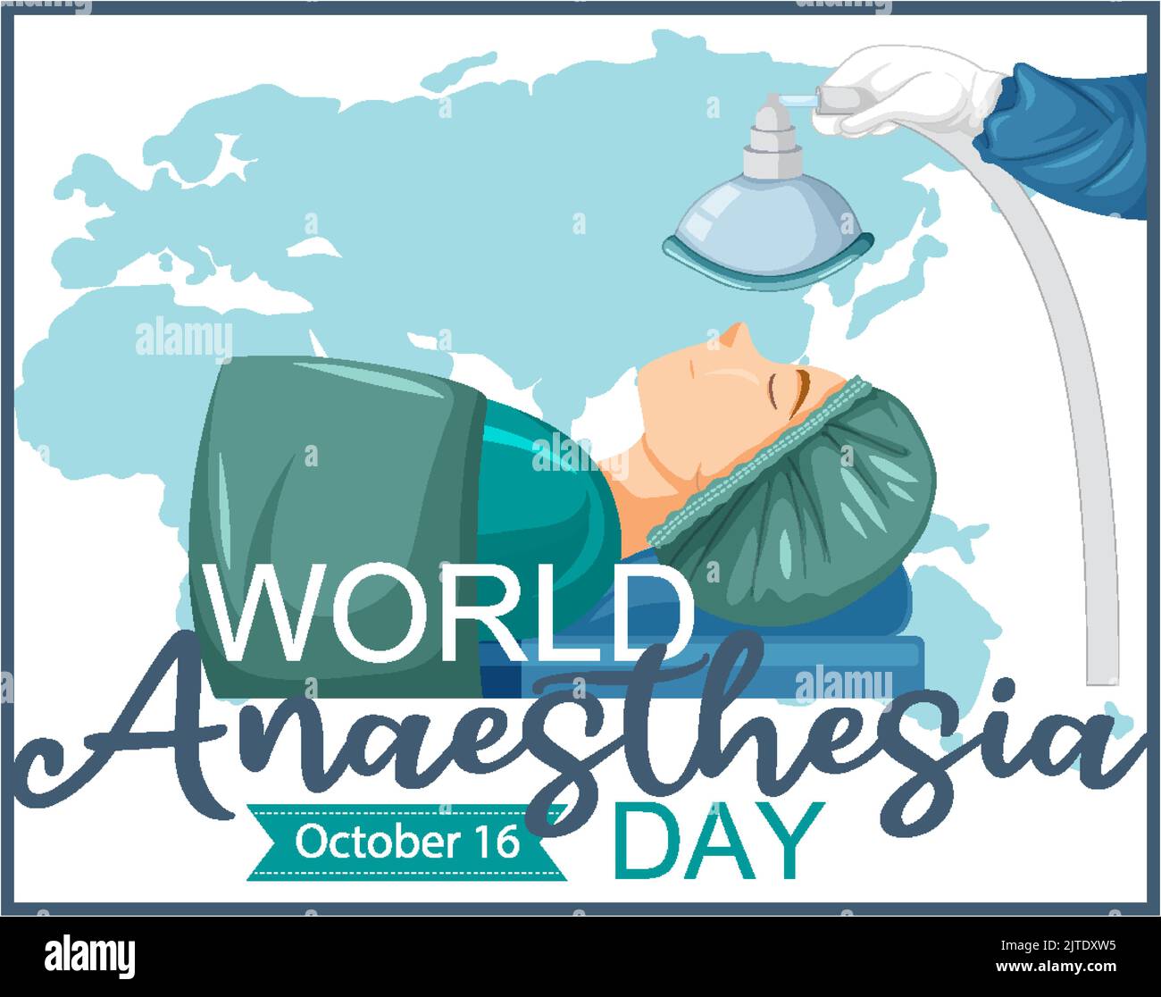 World Anaesthesia Day Logo Concept illustration Stock Vector Image ...