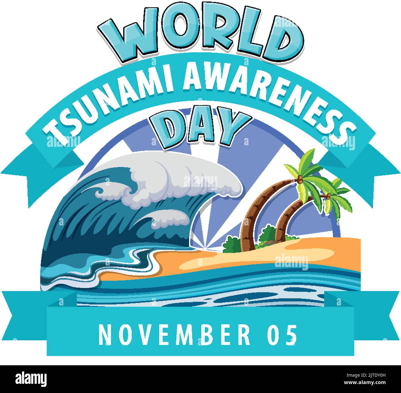 World Tsunami Awareness Day Logo Design illustration Stock Vector Image & Art - Alamy