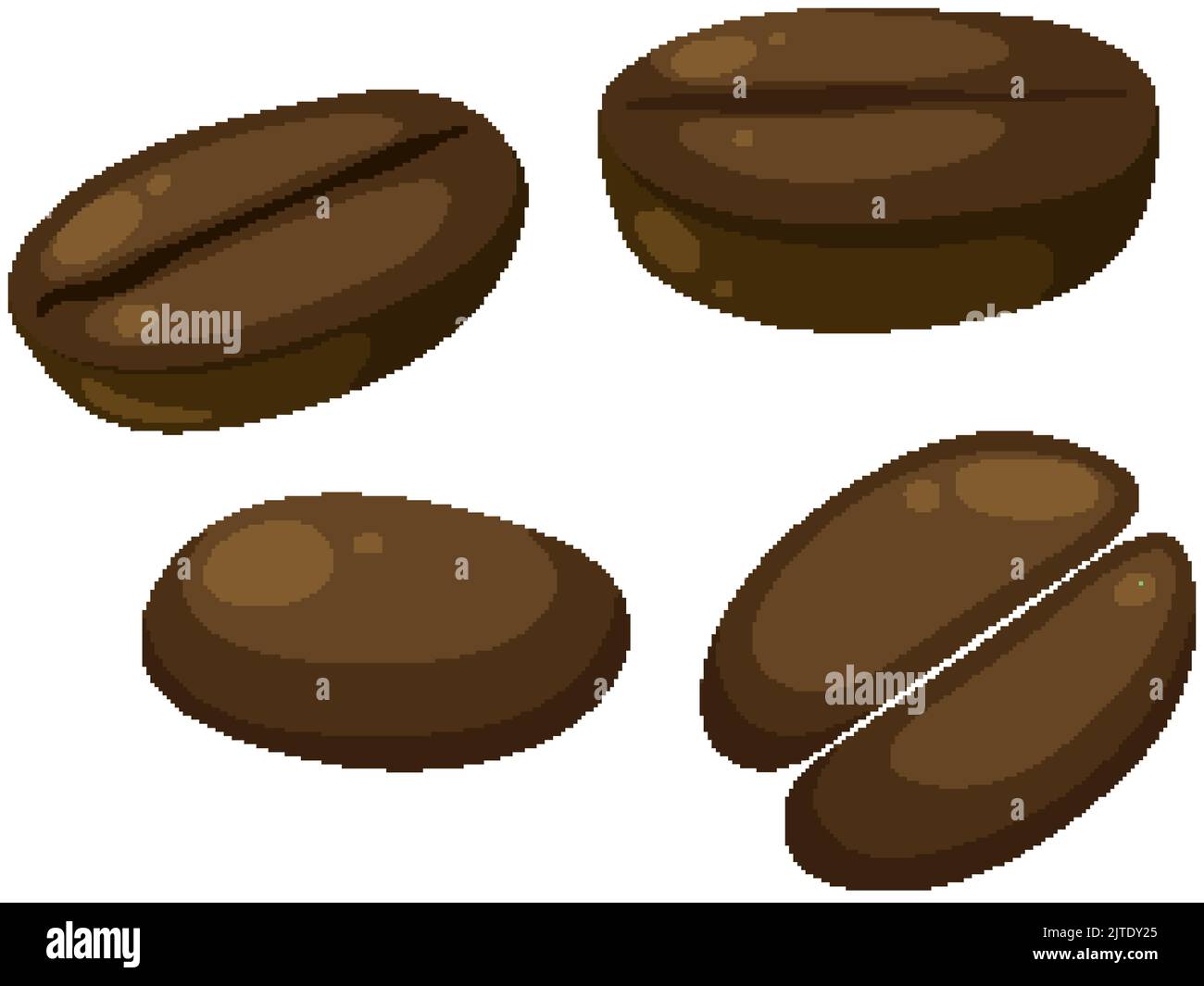Set of different coffee beans illustration Stock Vector Image & Art - Alamy