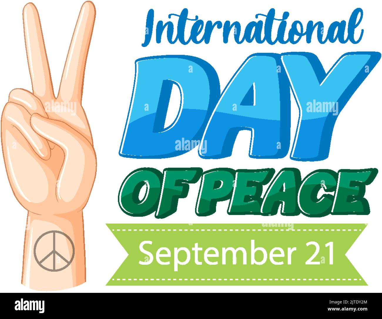 International Day of Peace Banner Design illustration Stock Vector ...