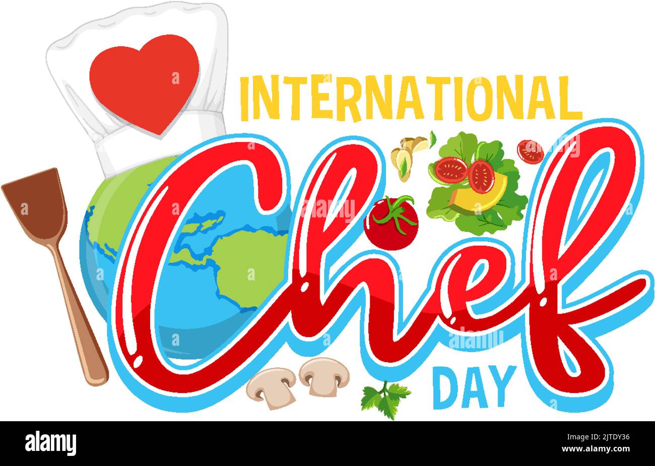 International Chef Day Poster Design illustration Stock Vector Image ...