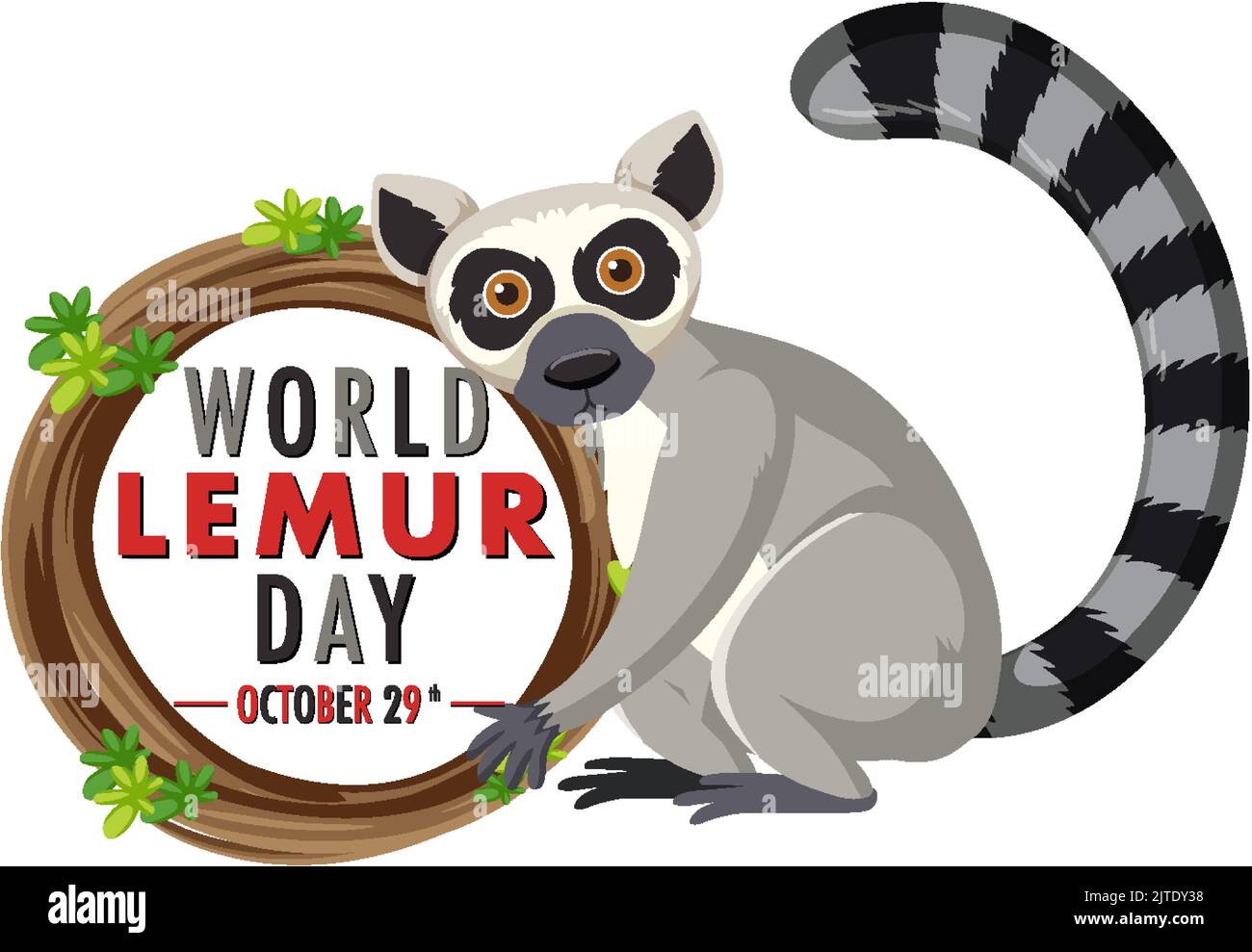 World lemur day Stock Vector Images - Alamy
