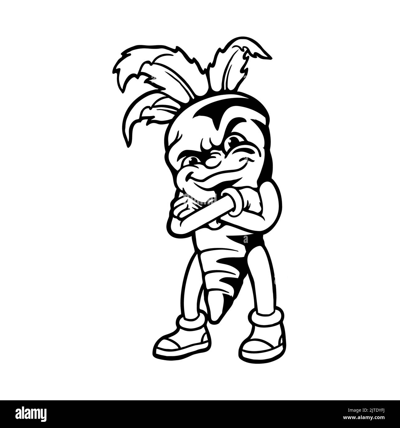 Garden vegetables cartoon flat Cut Out Stock Images & Pictures - Alamy