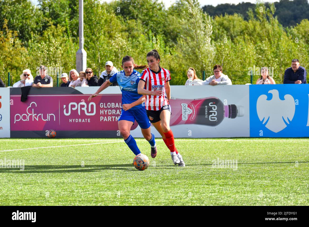 MAIDEN CASTLE, DURHAM, UK – AUGUST 21 2022: Sunderland Women forward ...