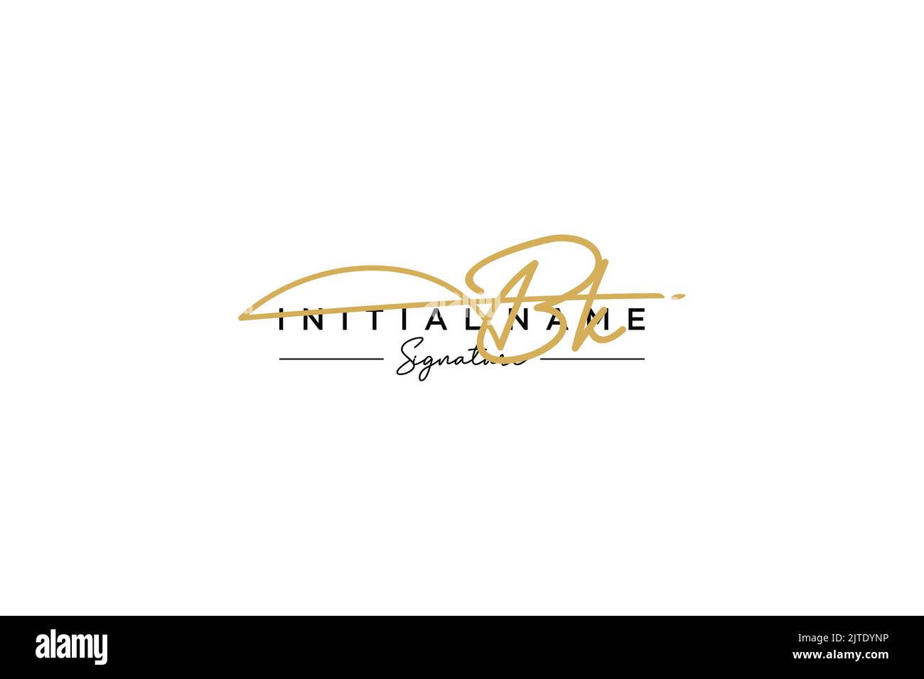 Bk signature Stock Vector Images - Alamy