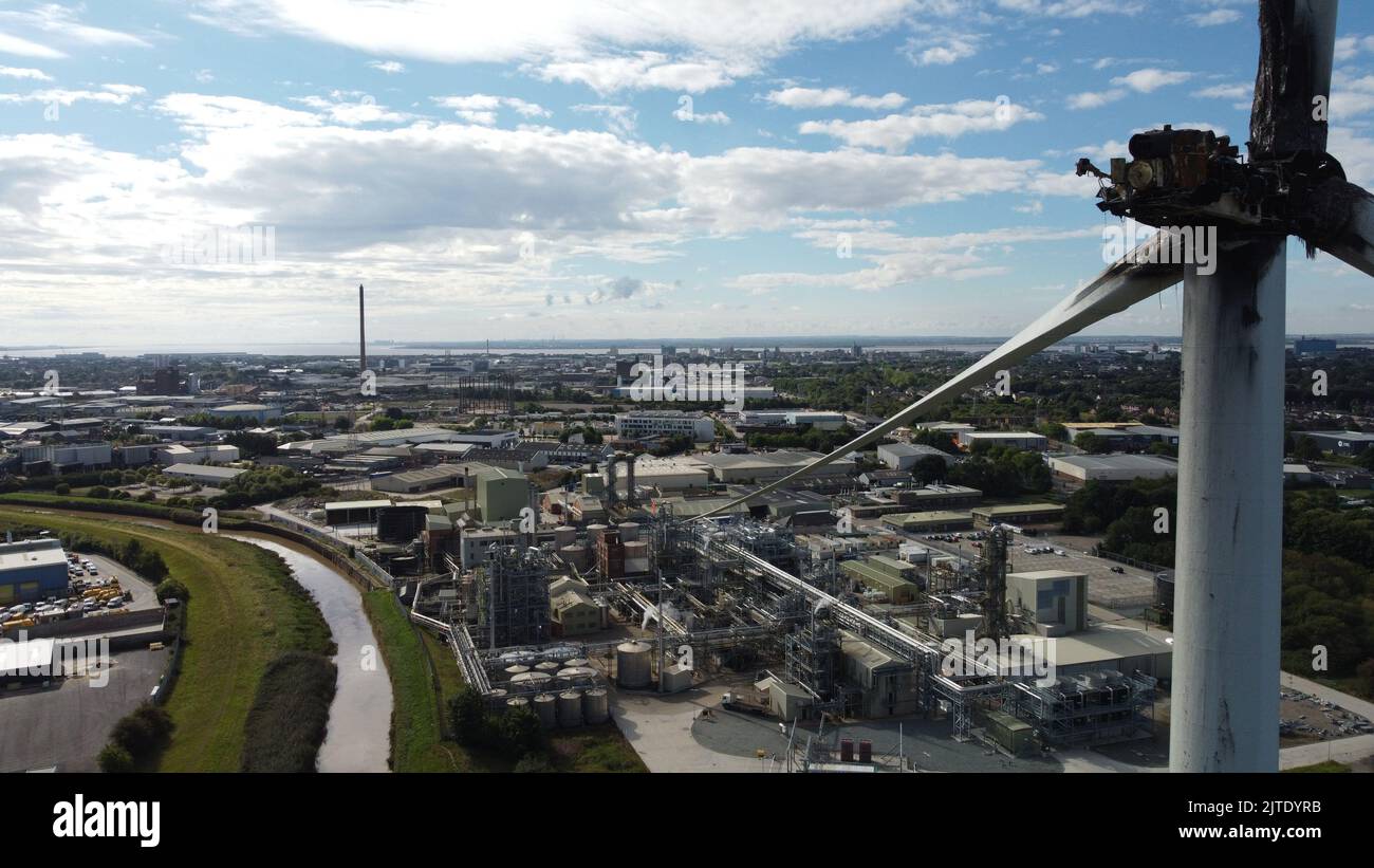 Wind turbine failure hi-res stock photography and images - Alamy