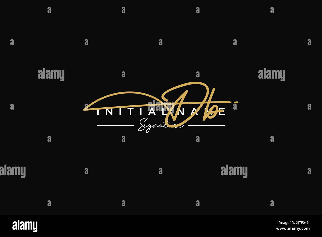 Db signature hi-res stock photography and images - Alamy