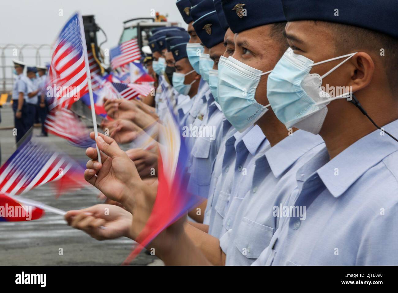 Manila, Philippines. 30th Aug, 2022. Members of the Philippine Coast ...