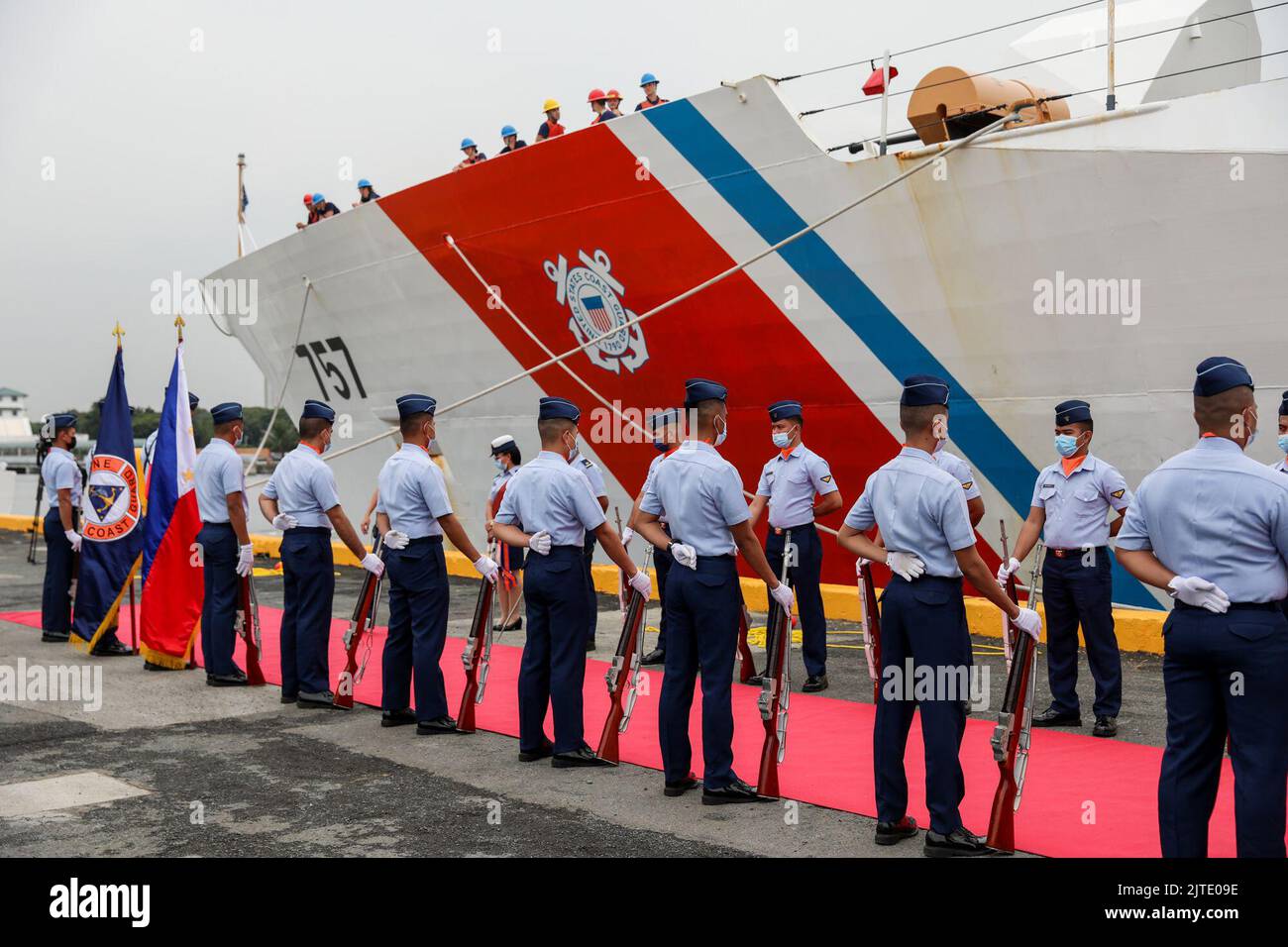 Manila, Philippines. 30th Aug, 2022. Members of the Philippine Coast ...