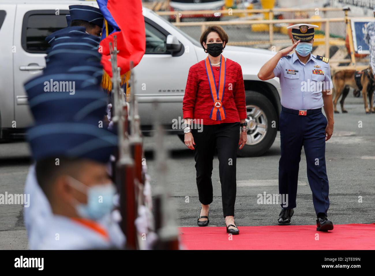 Manila, Philippines. 30th Aug, 2022. U.S. Ambassador to the Philippines MaryKay Loss Carlson ...