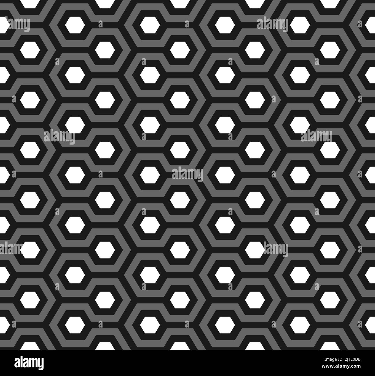 Vector modern seamless geometry pattern hexagon black and white background Stock Vector Image ...