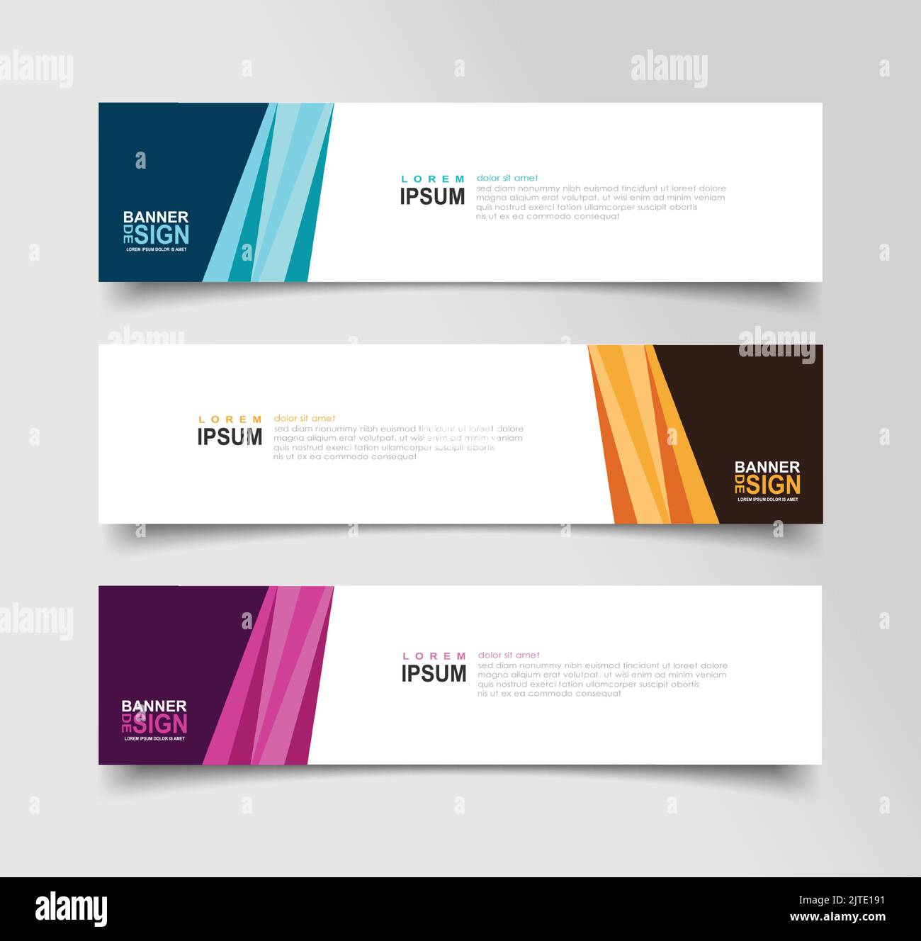 A horizontal web banner template illustration Stock Vector Image & Art ...