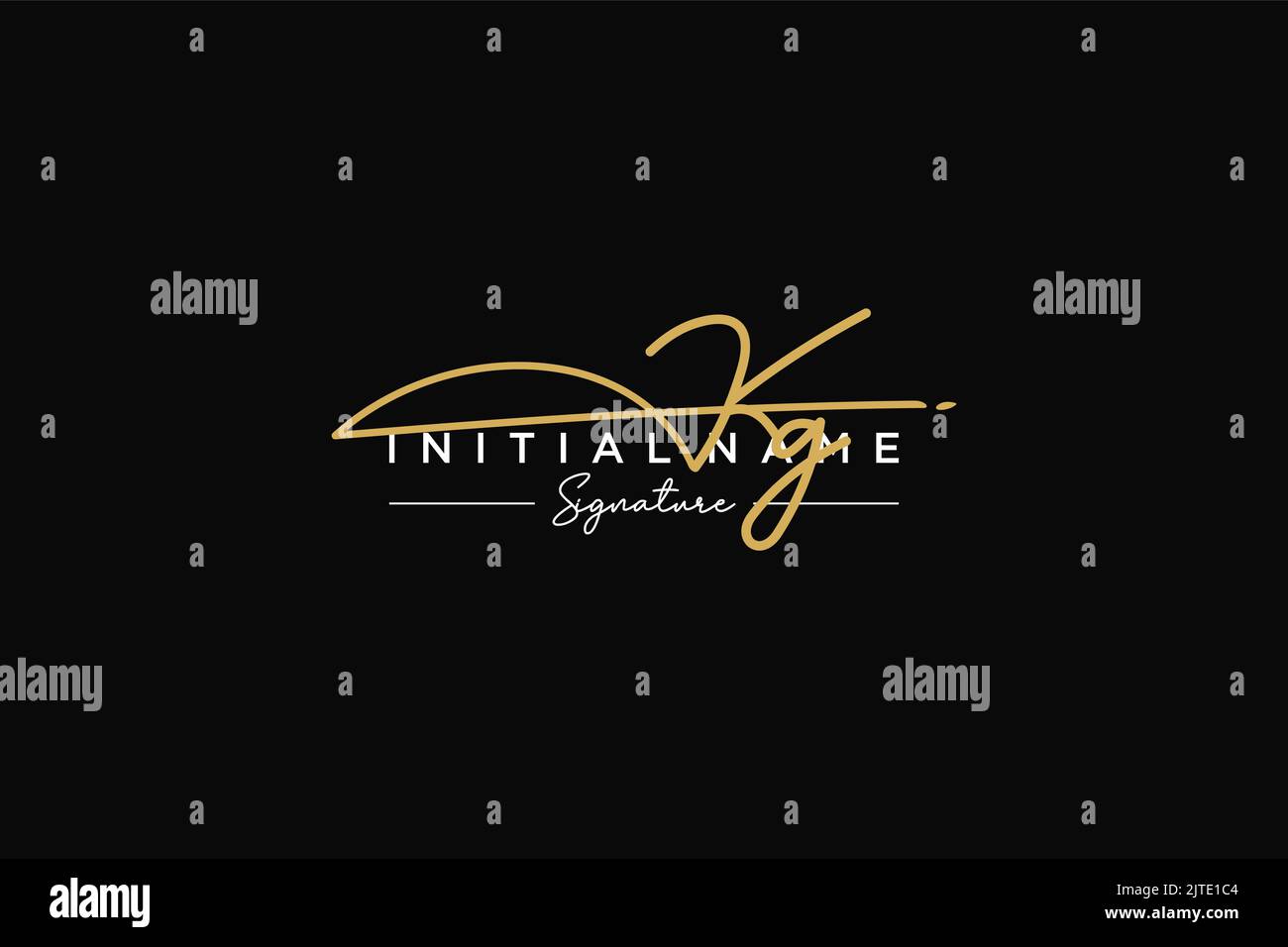 Kg signature Stock Vector Images - Alamy