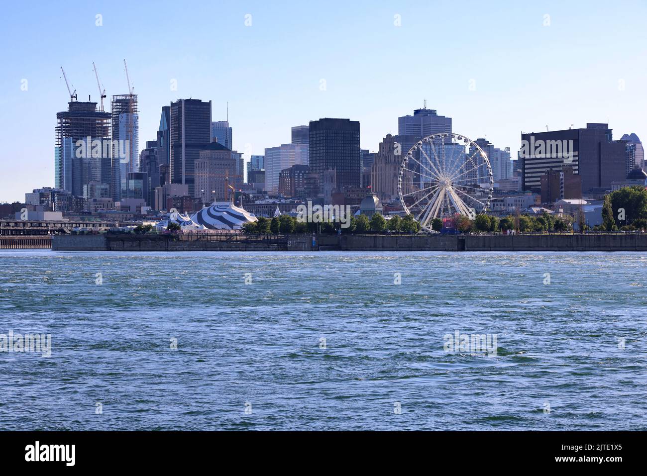 View of Montreal from L'ile de Sainte Helene Stock Photo - Alamy