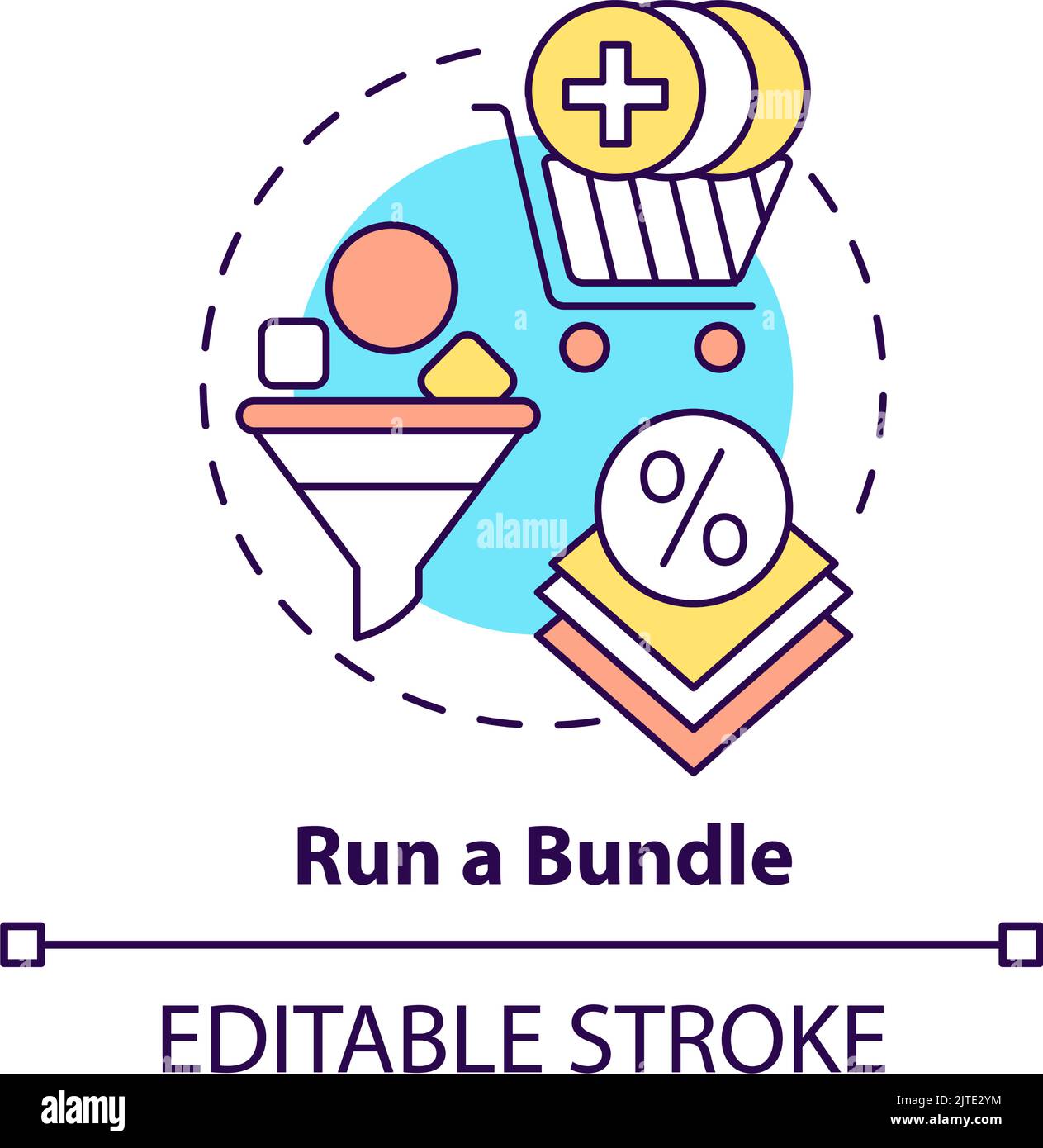 Run bundle concept icon Stock Vector Image & Art - Alamy