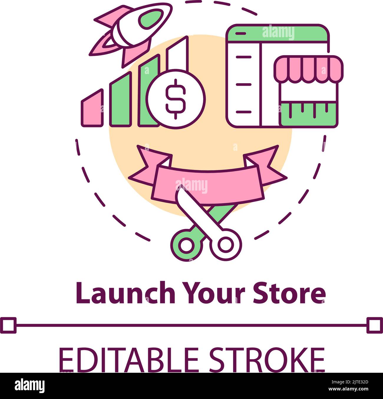 Store launch Stock Vector Images - Alamy
