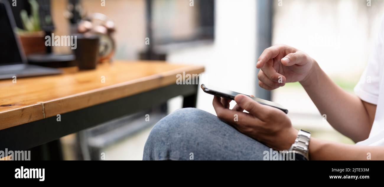 male hands using smartphone at cafe, searching or social networks ... male hands using smartphone at cafe, searching or social networks ...