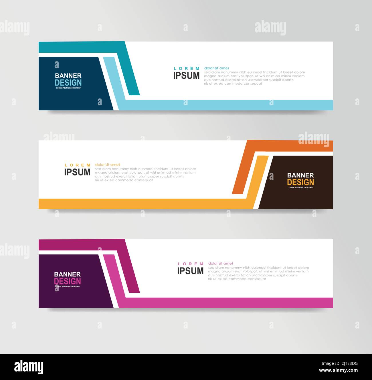A horizontal web banner template for website header, and flyer ...