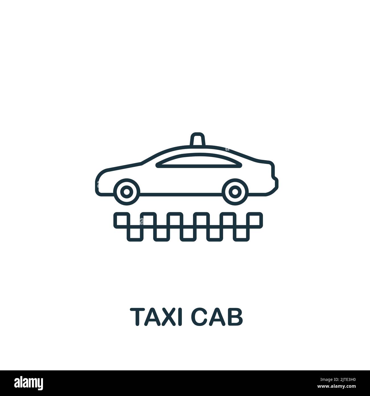 Taxi Cab icon. Line simple Travel icon for templates, web design and ...