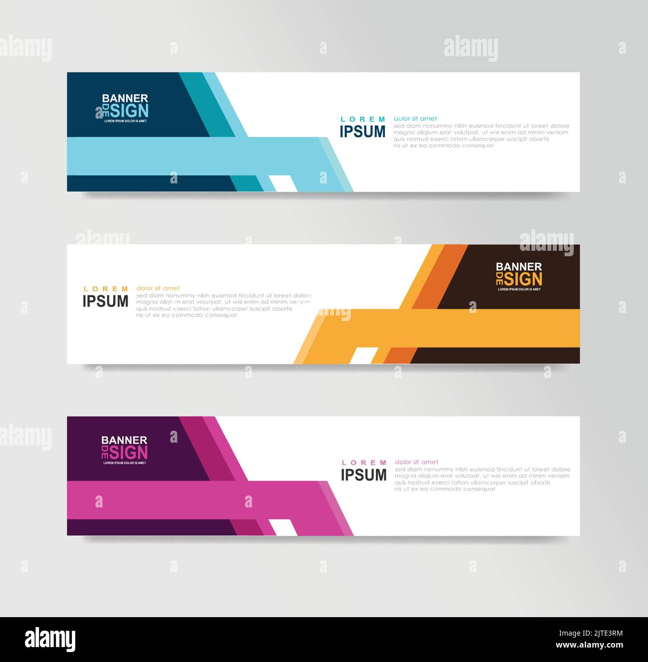 A horizontal web banner template for website header, and flyer ...