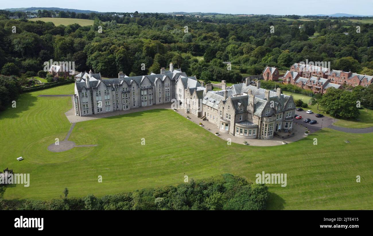 A bird's eye view of Crawfordsburn House overlooking Belfast Lough on ...