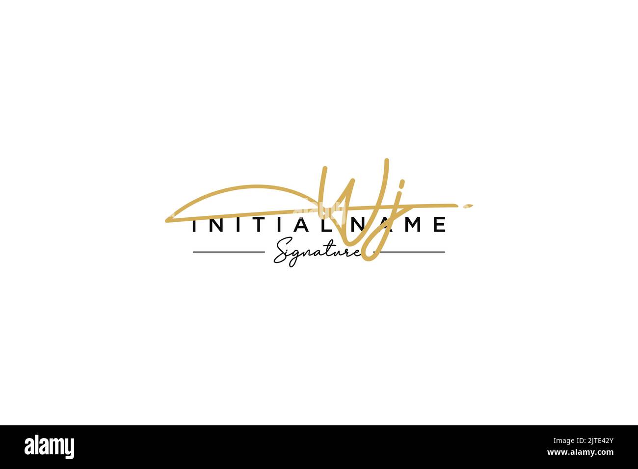 Wj logo vector hi-res stock photography and images - Alamy