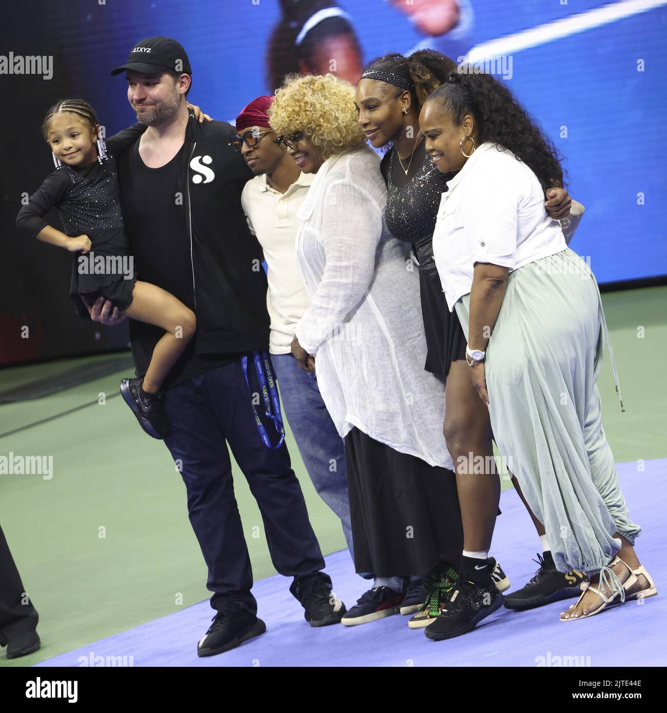 New York, US, August 29, 2022, Serena Williams of USA with her husband ...