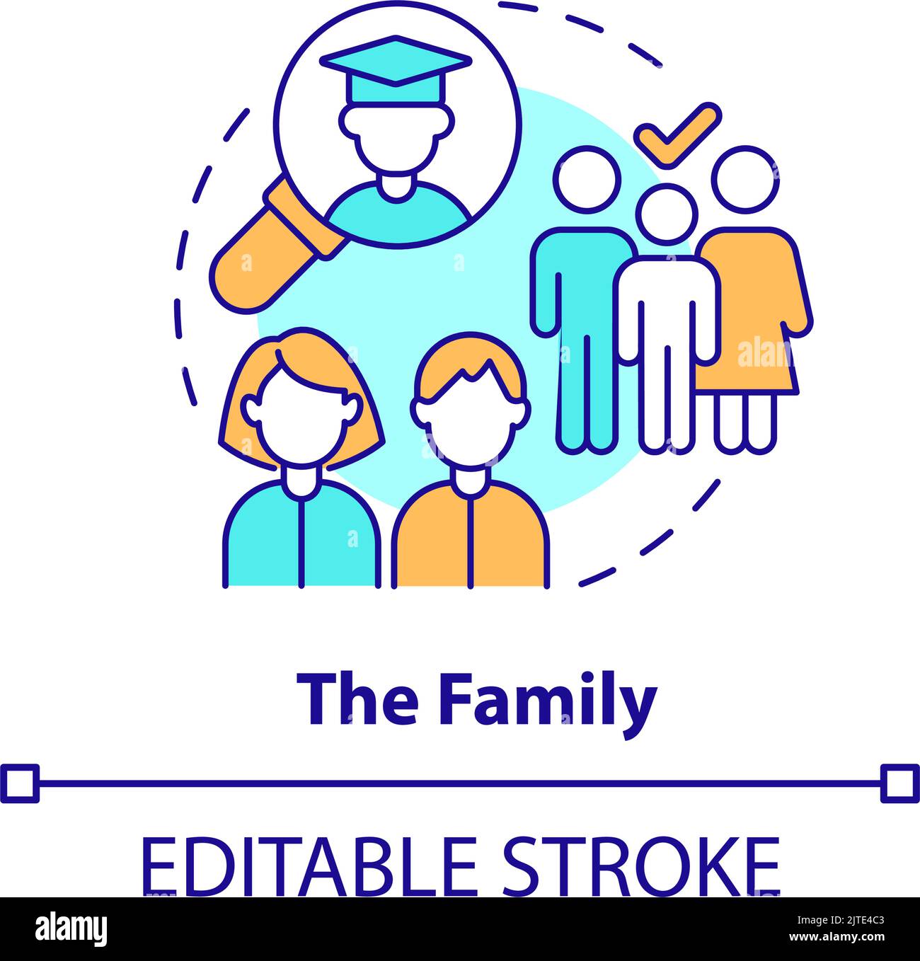 Family concept icon Stock Vector Image & Art - Alamy