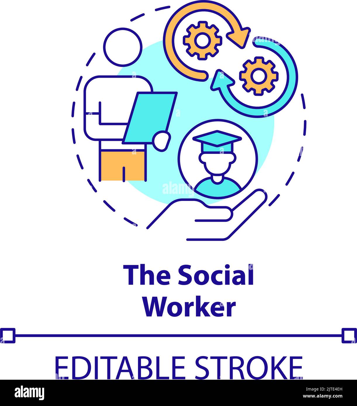 Mental health social worker Stock Vector Images - Alamy