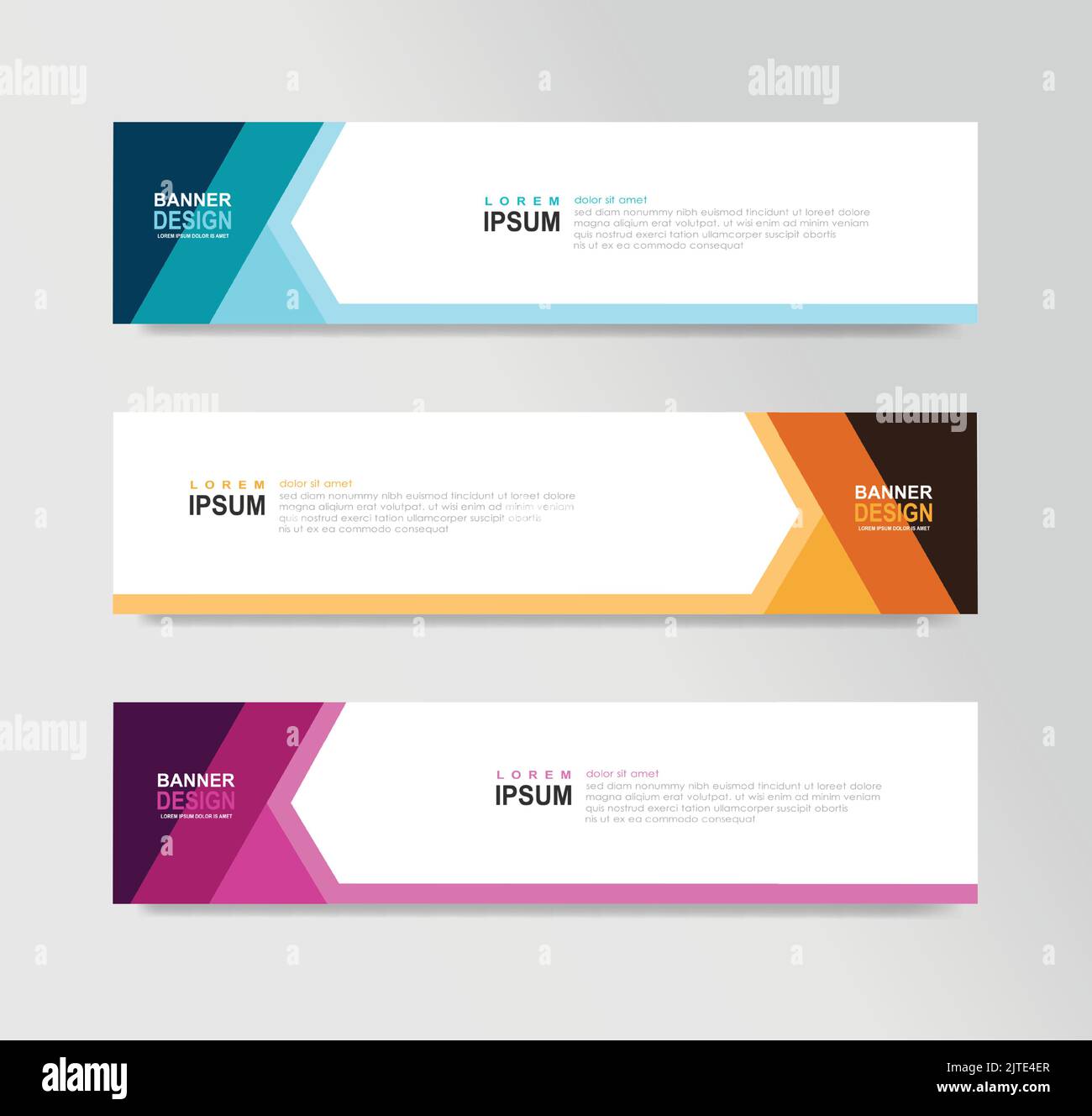 A horizontal web banner template for website header, and flyer ...