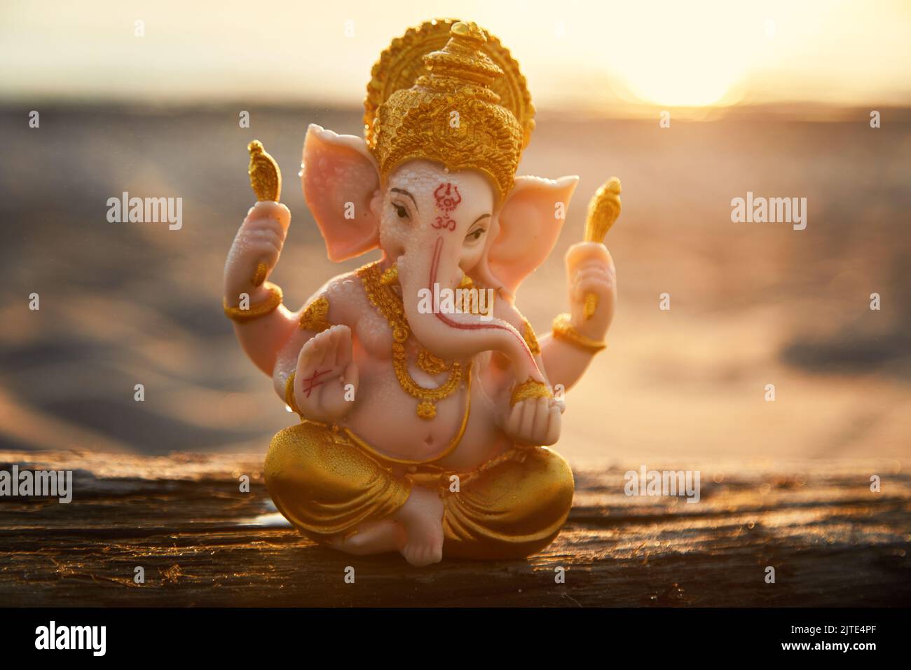 Lord ganesha sculpture on nature. Background for Ganesh chaturthi ...
