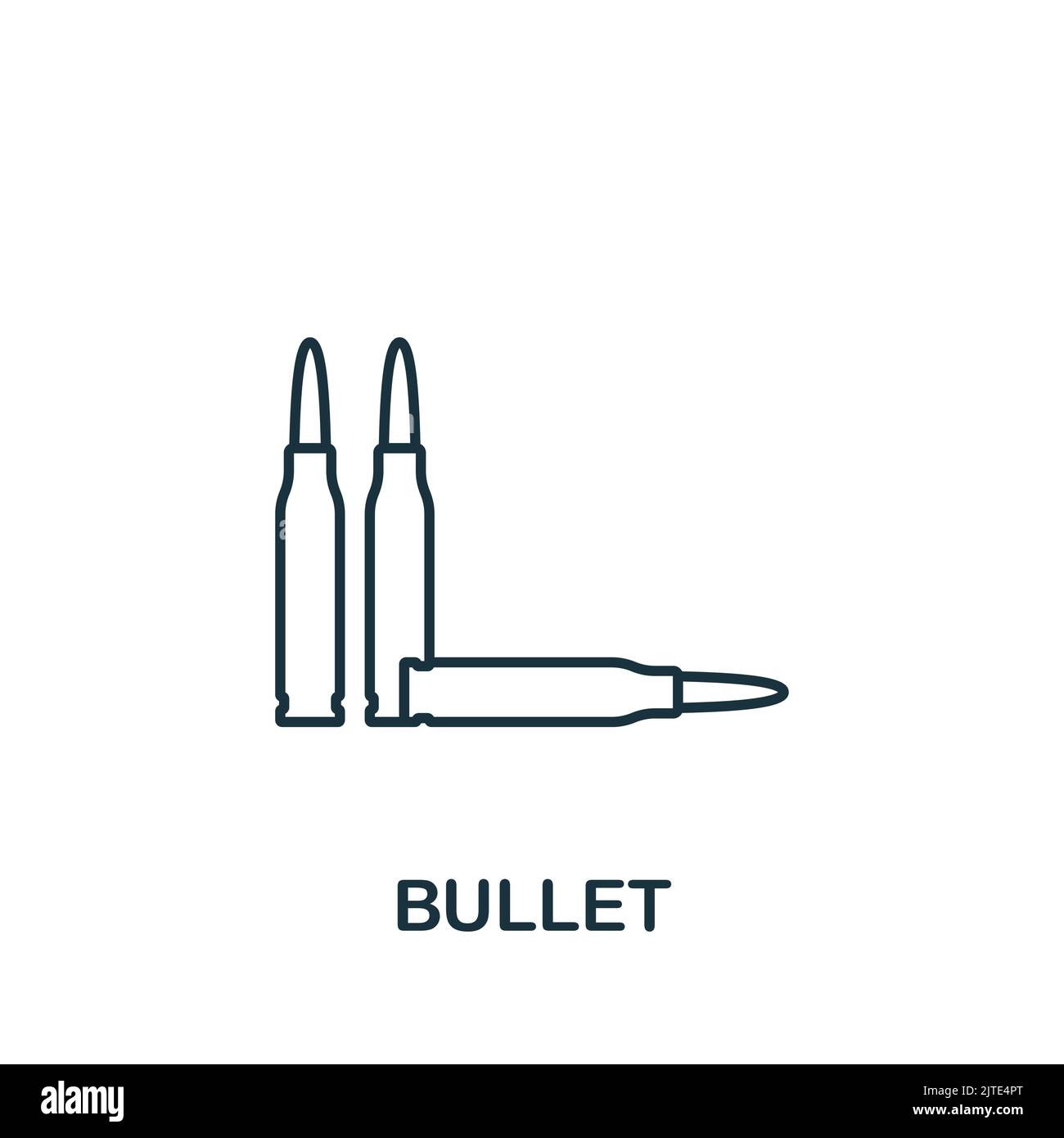 Bullet icon. Line simple line War icon for templates, web design and ...