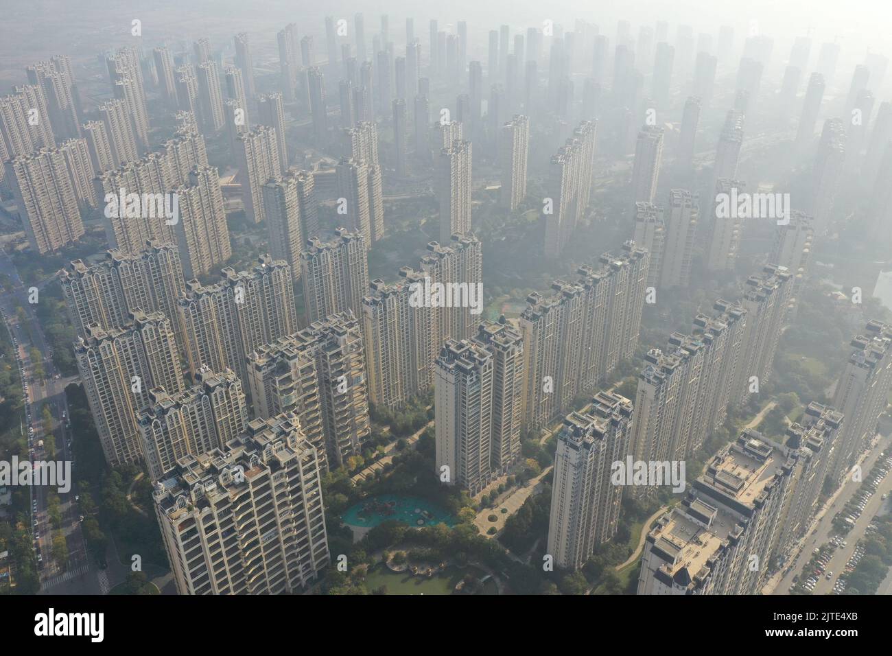 ZHENJIANG, CHINA - OCTOBER 31, 2021 - Aerial photo taken on Oct 31 ...