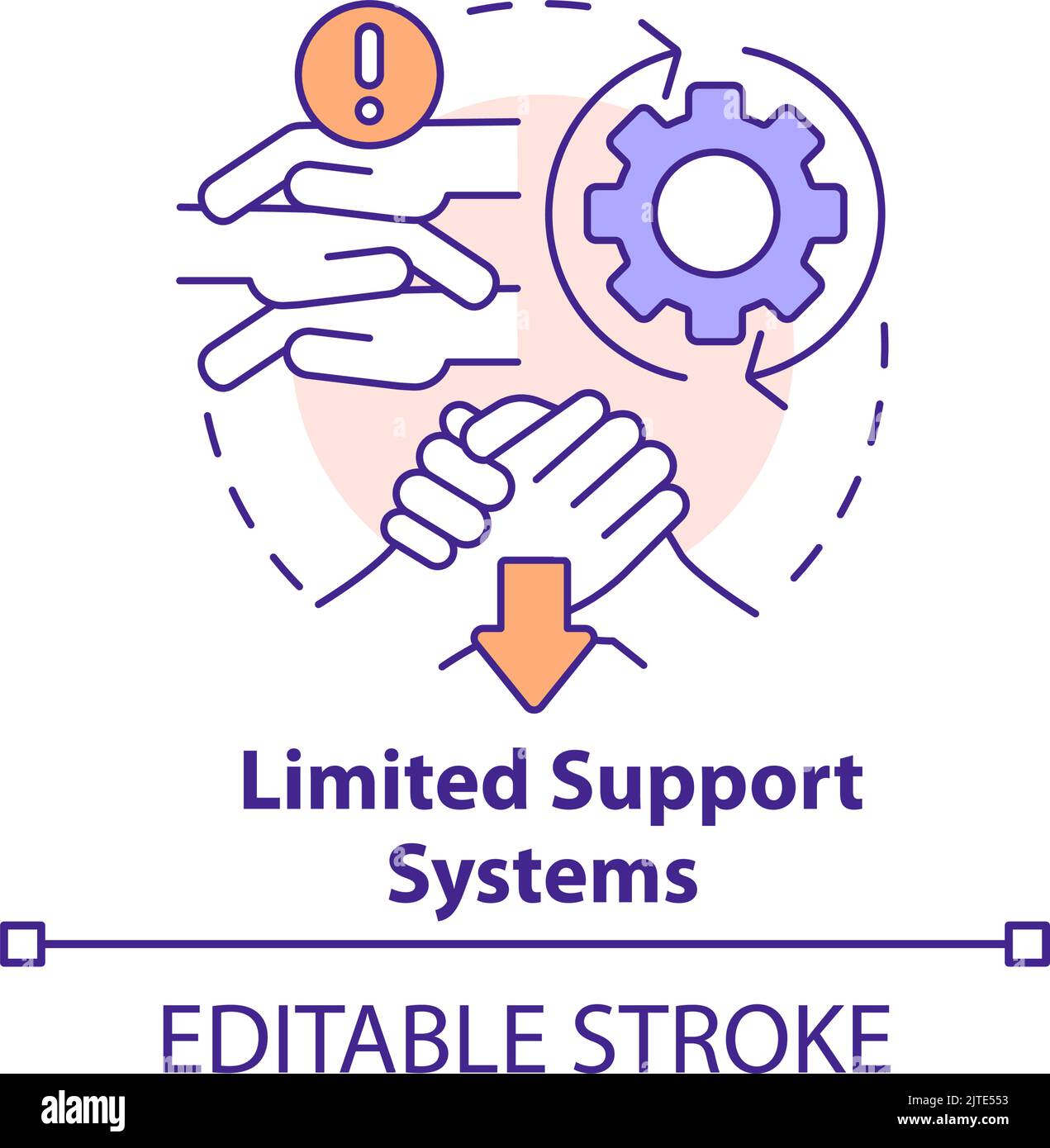 Limited support systems concept icon Stock Vector Image & Art - Alamy