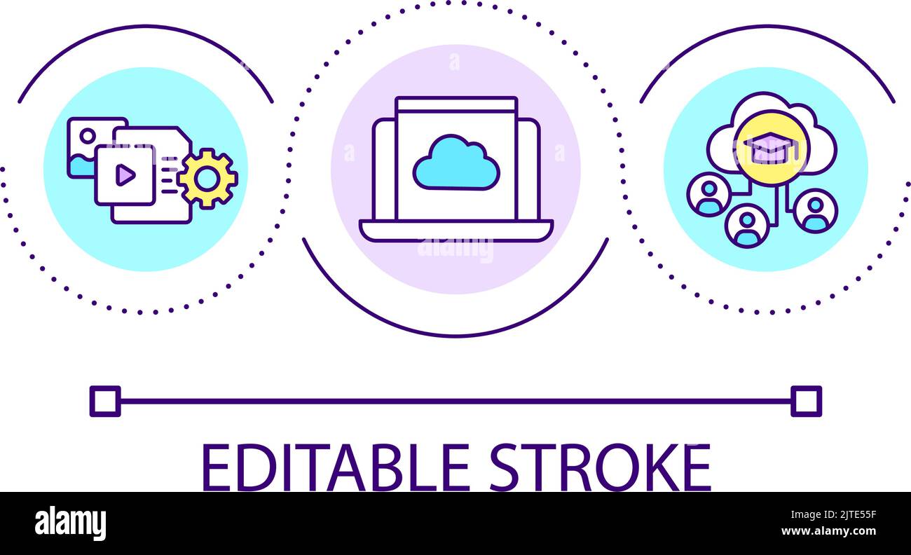 Cloud data storage loop concept icon Stock Vector Image & Art - Alamy