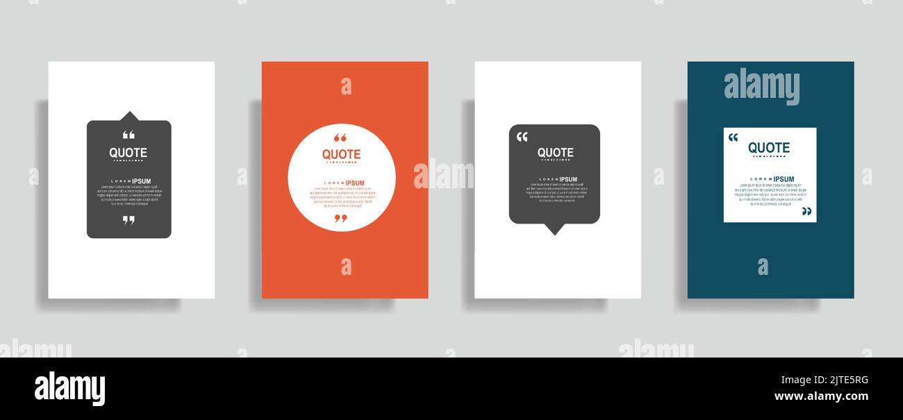 A vector of quotes frame blank templates for bubbles and comments Stock ...