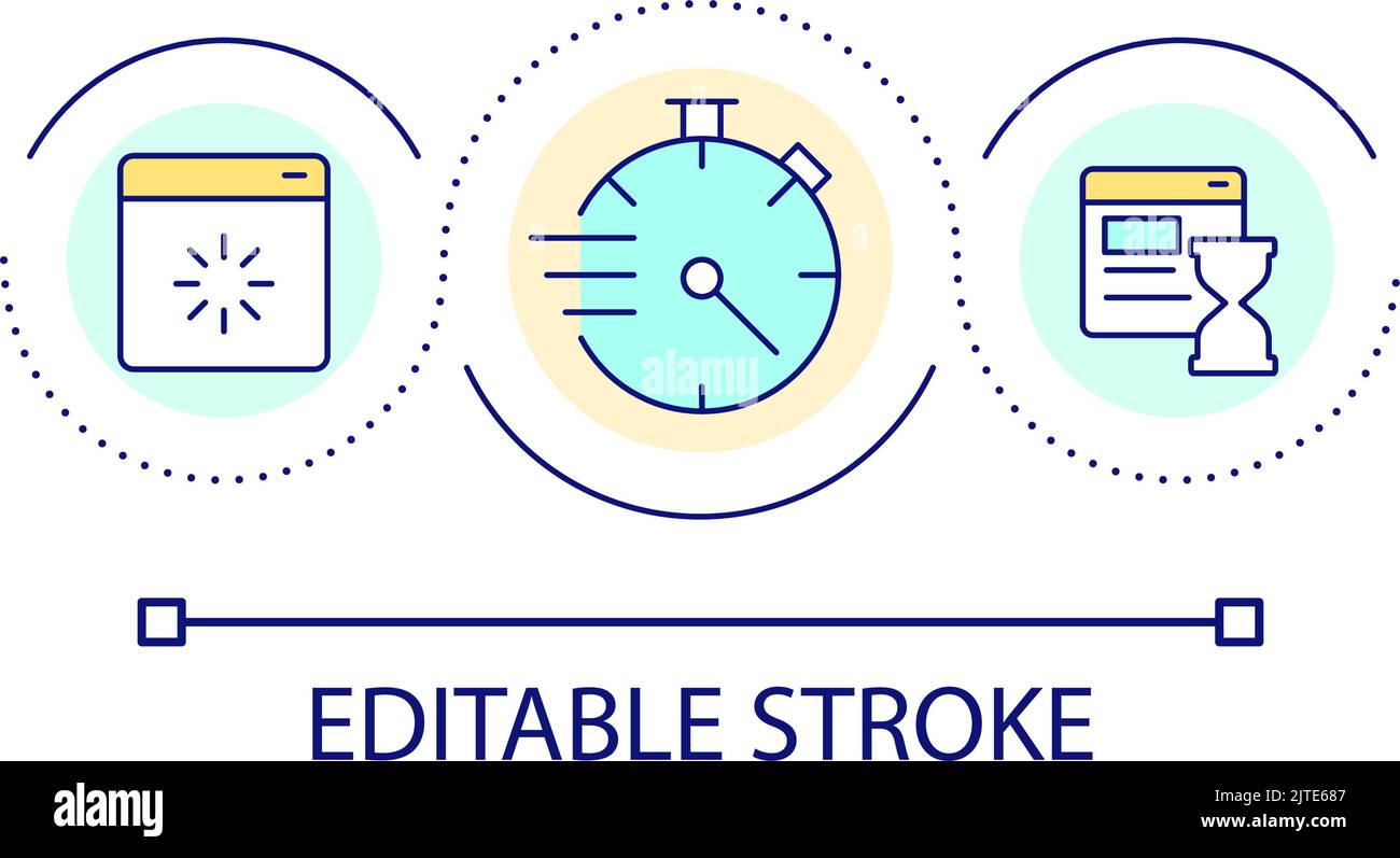 Web page loading time loop concept icon Stock Vector Image & Art - Alamy Web page loading time loop concept icon Stock Vector Image & Art - Alamy