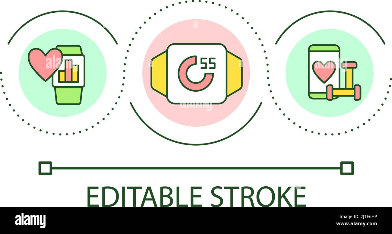 Health monitoring devices Stock Vector Images - Alamy