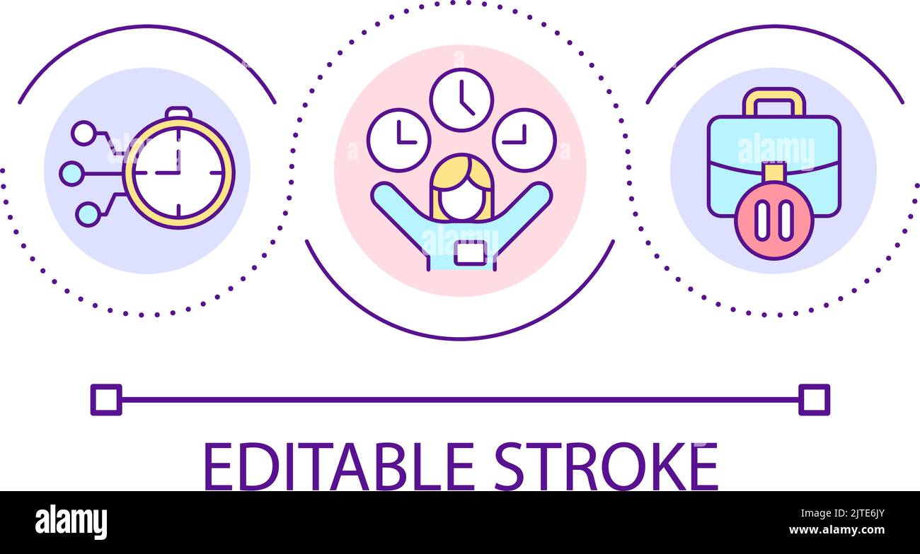 Build working schedule loop concept icon Stock Vector Image & Art - Alamy