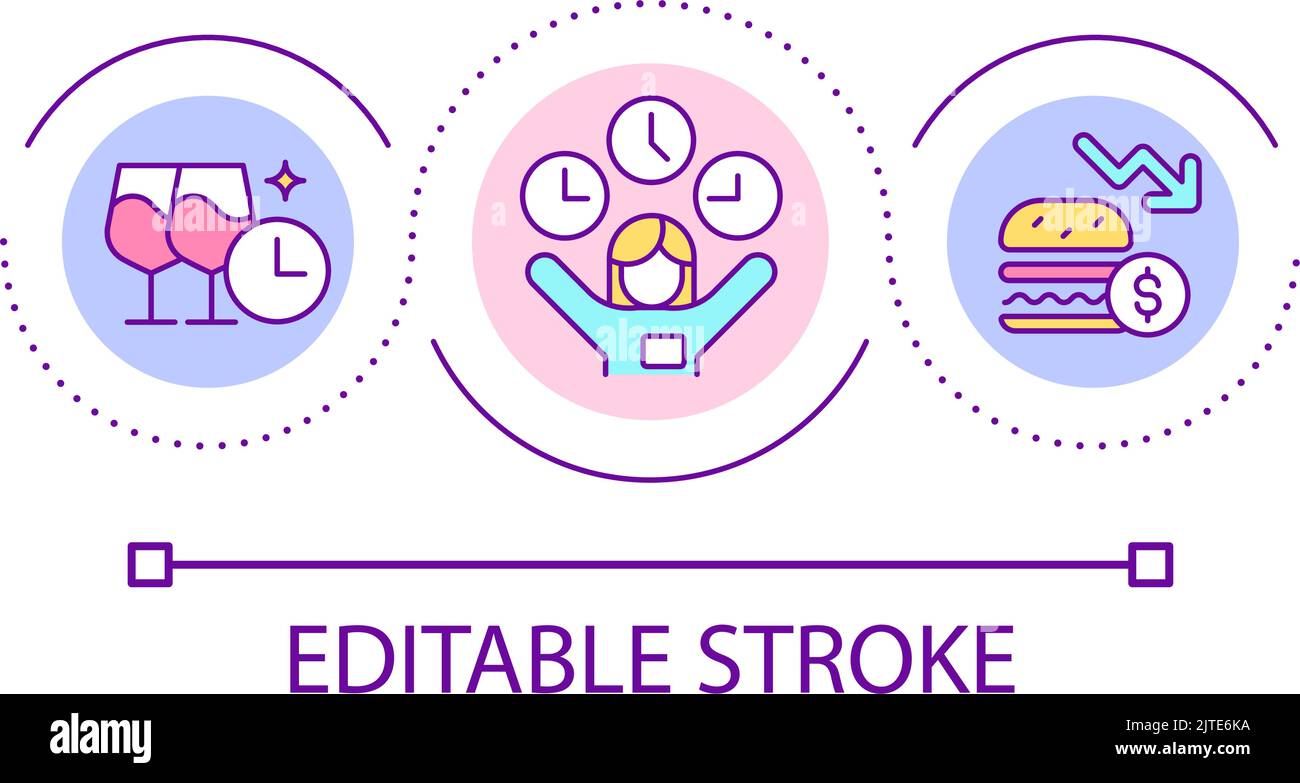 Party time for employees loop concept icon Stock Vector Image & Art - Alamy