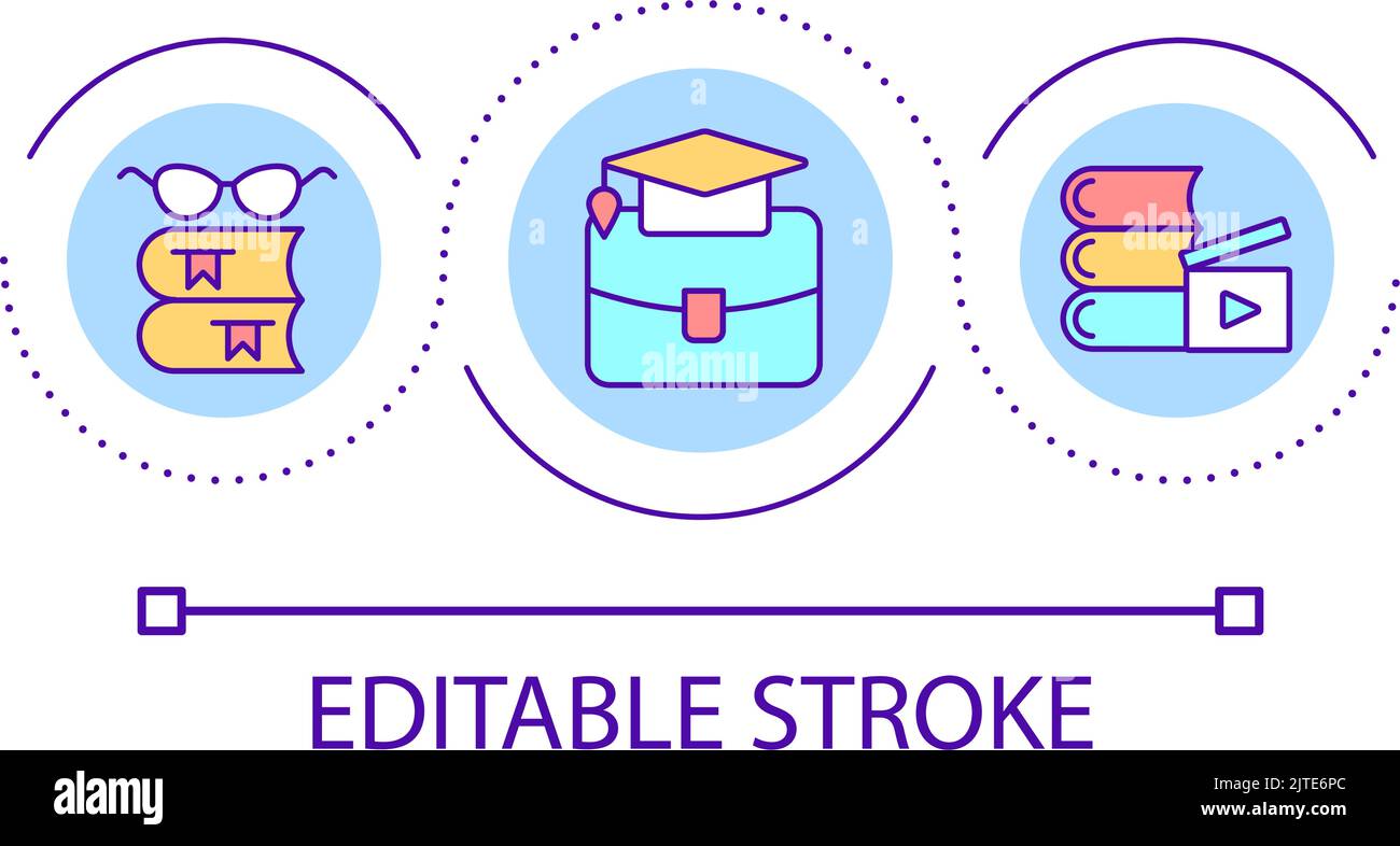 Business education loop concept icon Stock Vector Image & Art - Alamy