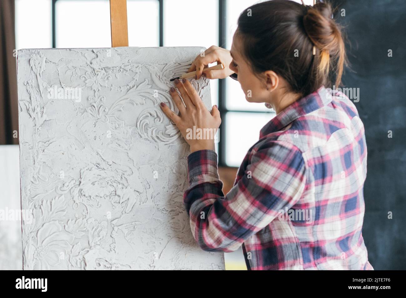 Work painting art artwork canvas hi-res stock photography and images ...