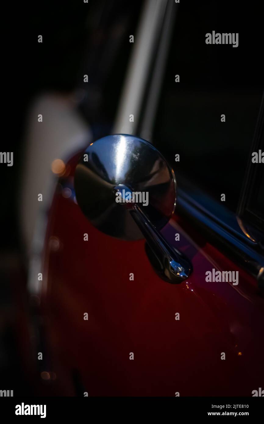 Vintage car side mirror hi-res stock photography and images - Alamy