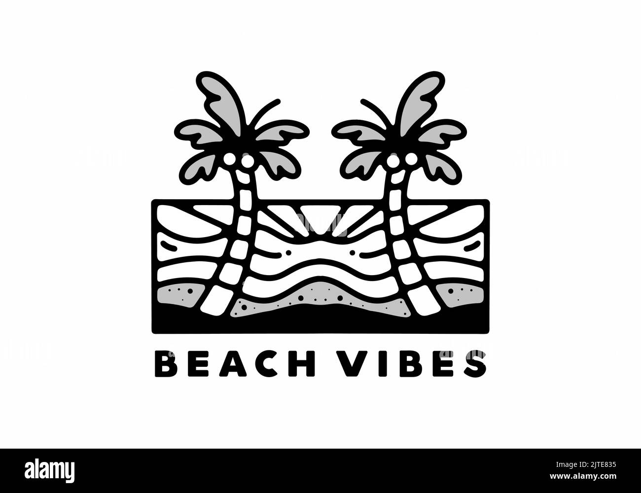 Tropical vibes art Cut Out Stock Images & Pictures - Alamy