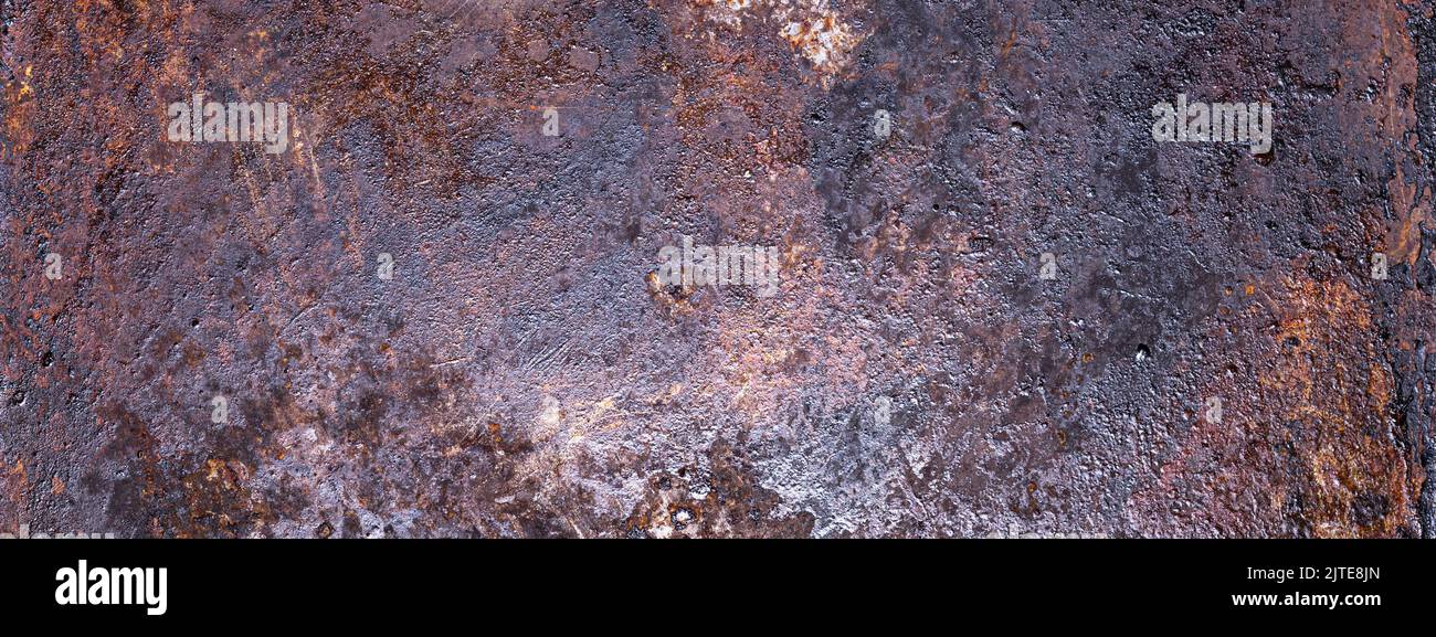 Rust and oxidized metal background, banner. Grunge rusted metal texture ...
